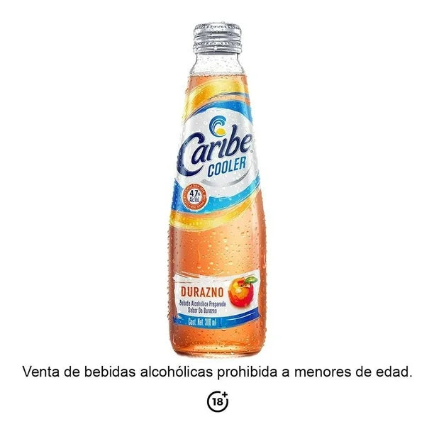 Caribe Peach Wine Cooler (300ml) – ESCAPE TO CABO ONLINE GROCERY STORE MX.